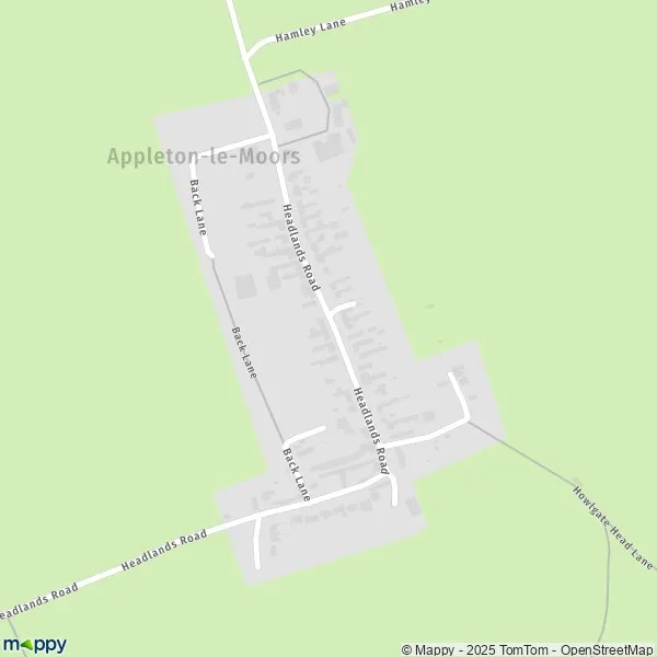 Map Appleton-le-Moors: map of Appleton-le-Moors (YO62 6) and practical ...