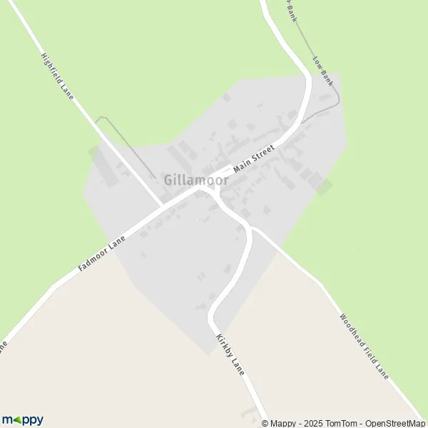 Map Gillamoor: map of Gillamoor (YO62 7) and practical information