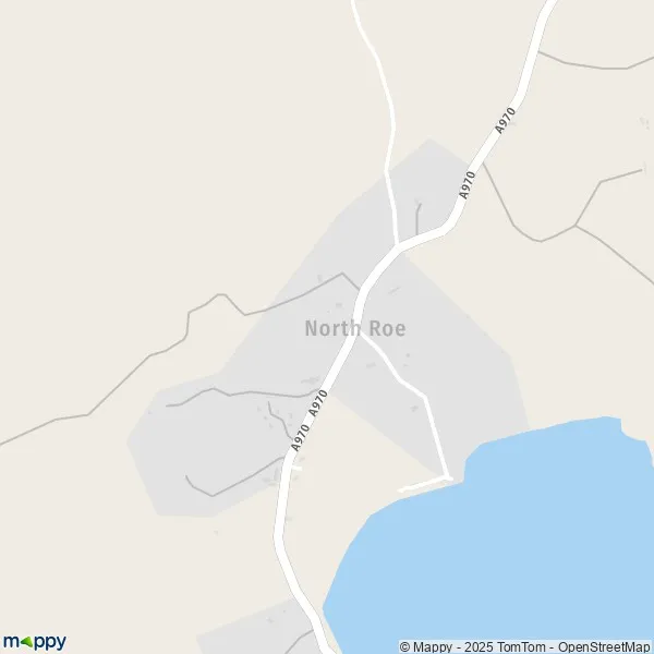 Map North Roe: map of North Roe (ZE2 9) and practical information